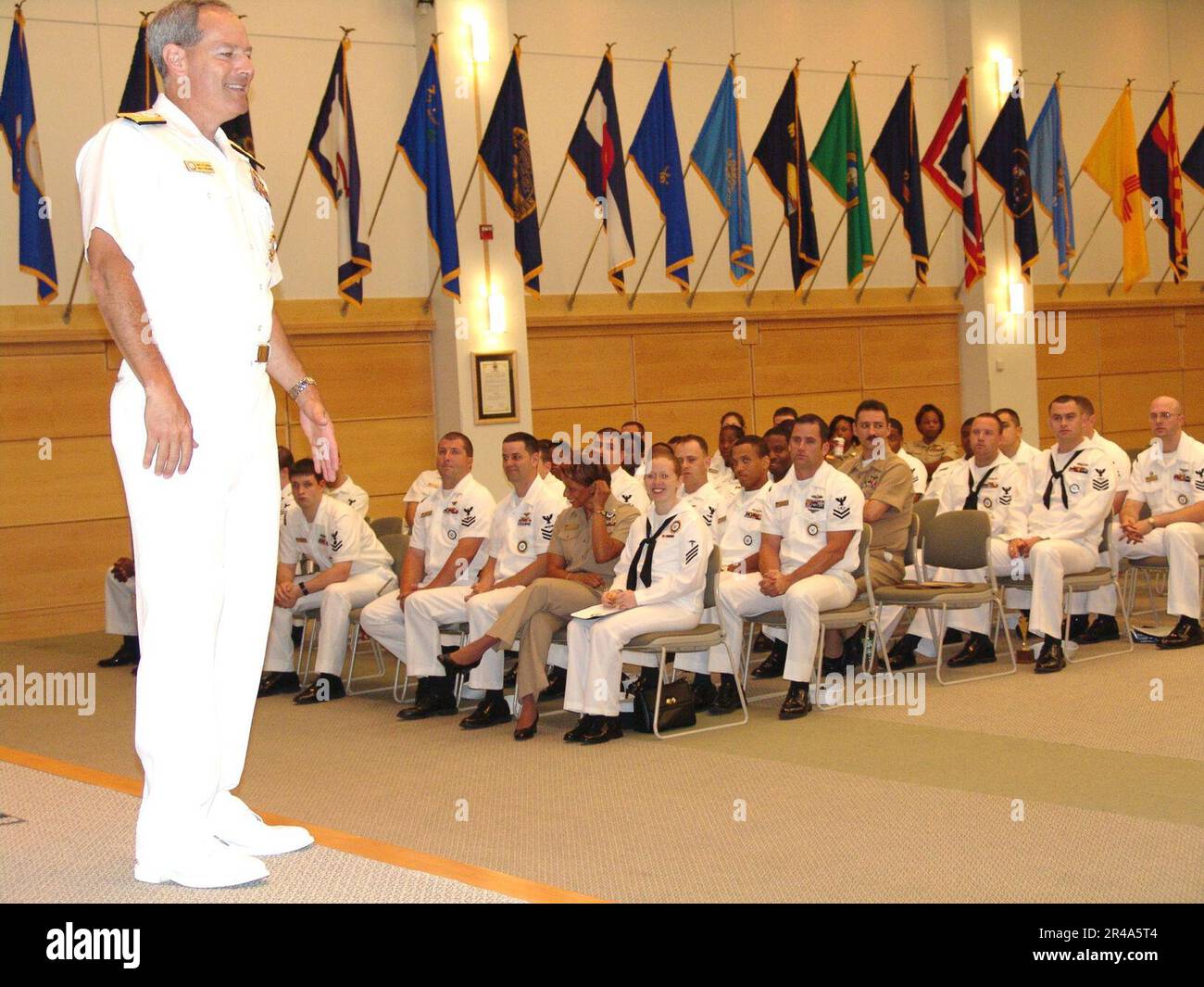 US Navy Rear Admiral Jeffrey Fowler, Commander, Navy Stock Photo - Alamy