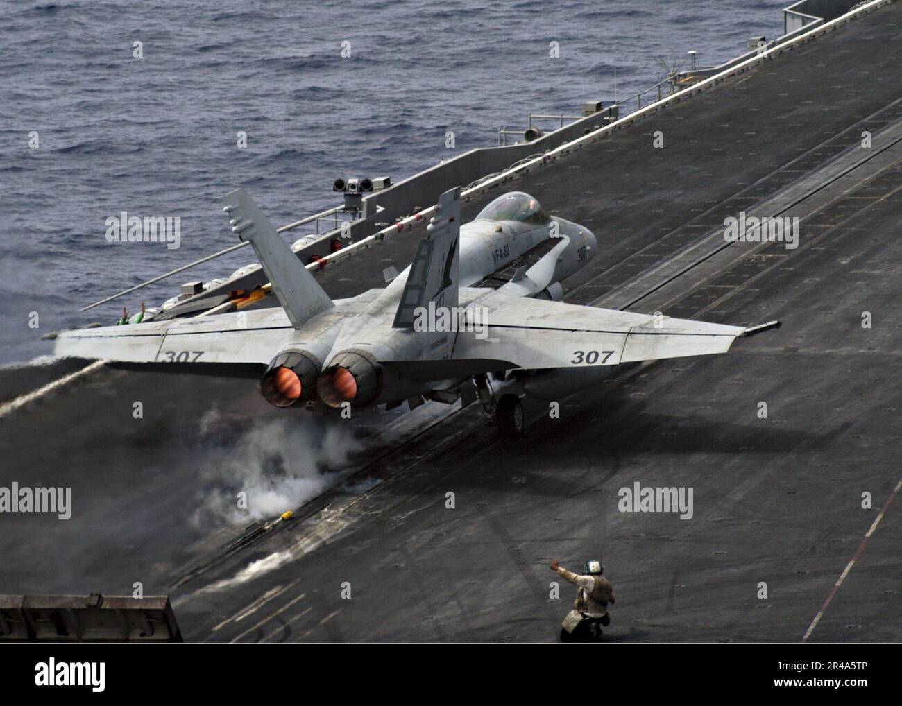 US Navy An F-A 18 Hornet assigned to the Mauraders of Fighter Attack ...