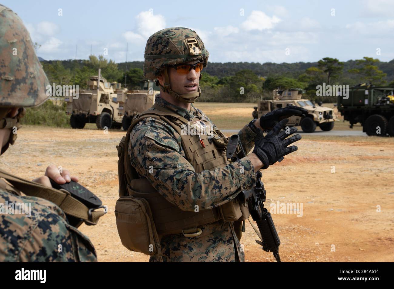 U.S. Marine Corps Gunnery Sgt. Seth Sassaman, the motor transport ...
