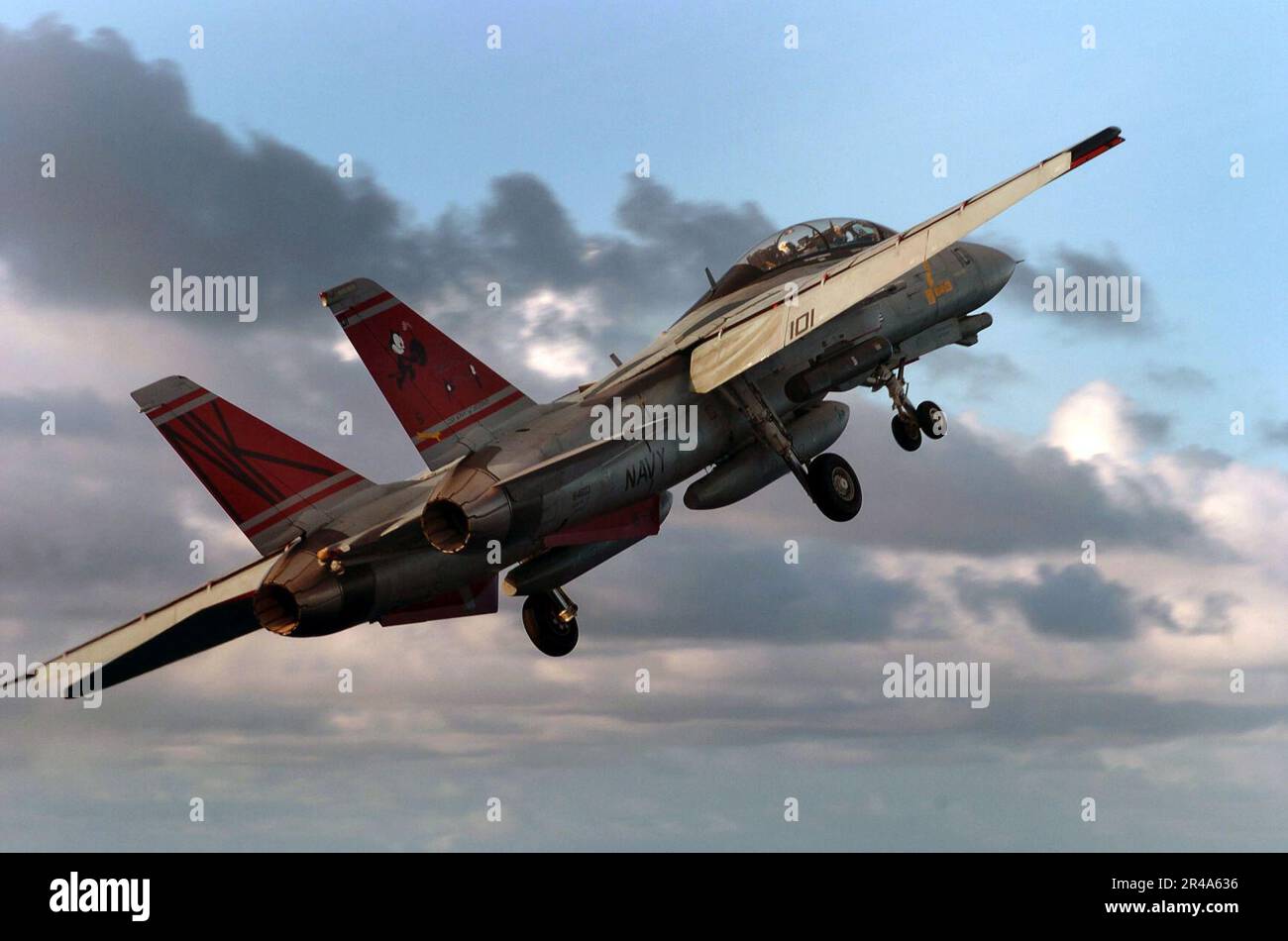 US Navy An F-14D Tomcat assigned to the Tomcatters of Fighter Squadron ...