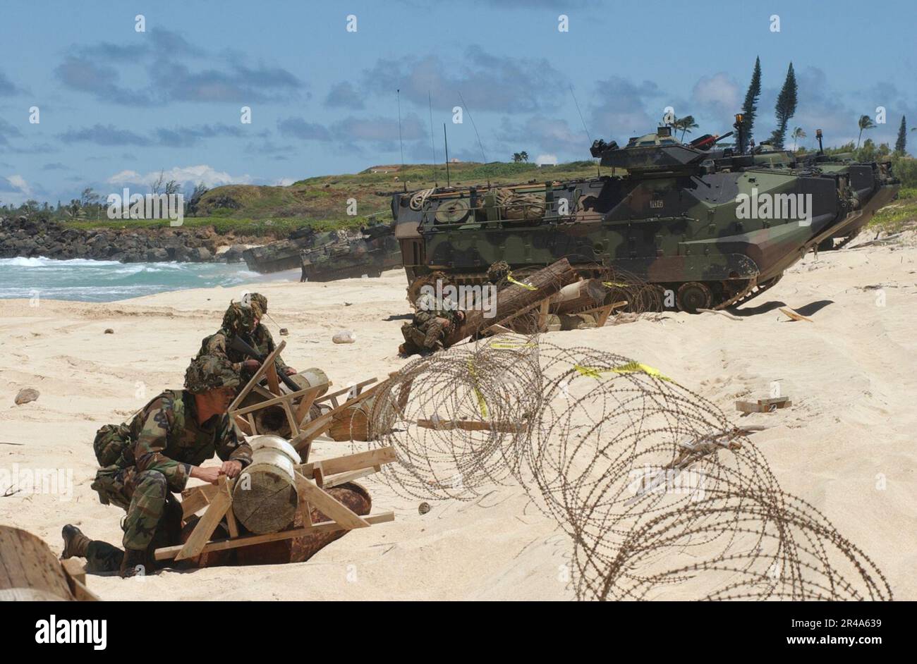 US Navy U.S. Marines assigned to 3rd Battalion, 3rd Marine Regiment and ...