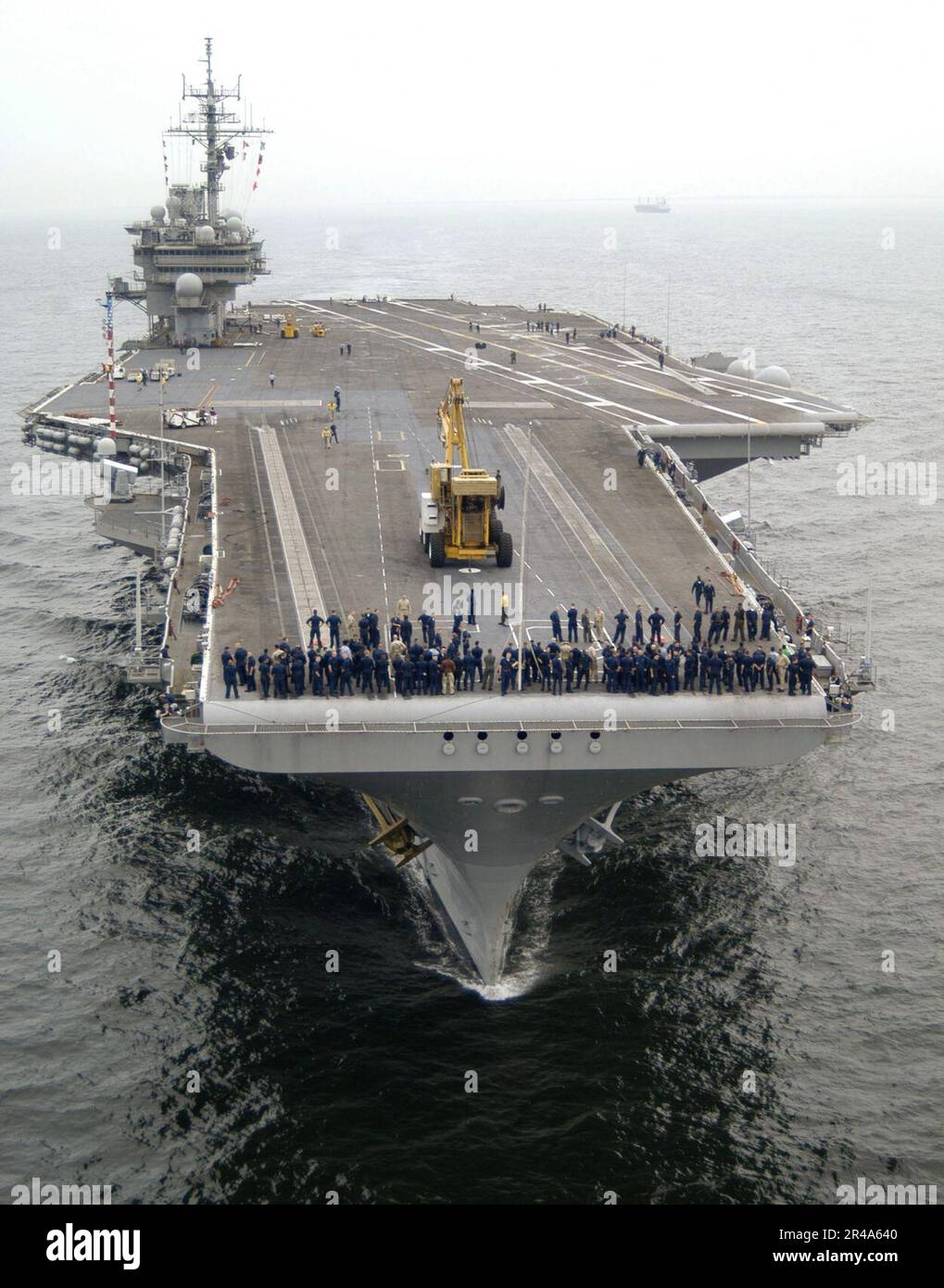 US Navy USS Kitty Hawk (CV 63) departs Yokosuka Naval Base Stock Photo ...