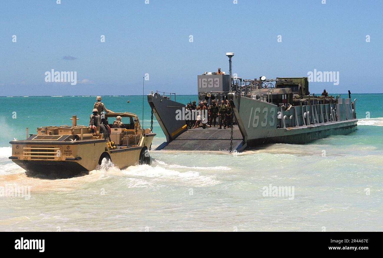 US Navy Landing Craft Utilities (LCU) assigned to the Surf Riders of ...