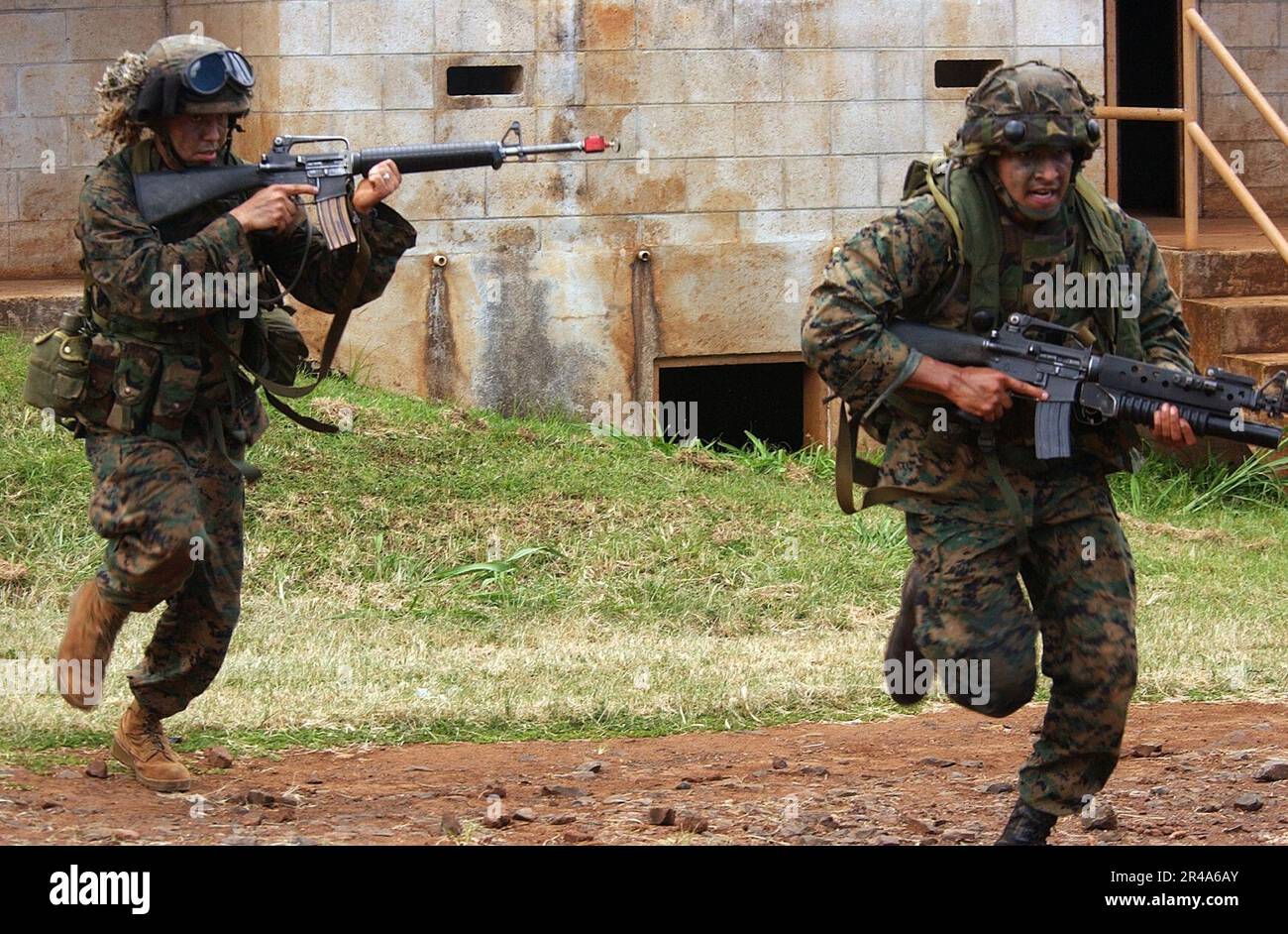 US Navy Marines, assigned to 3rd Battalion, 3rd Marine Regiment, India ...
