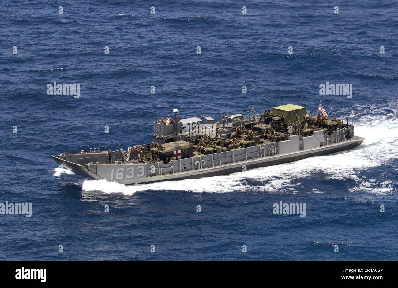 US Navy A Landing Craft Utility (LCU) assigned to the Surf Riders of ...