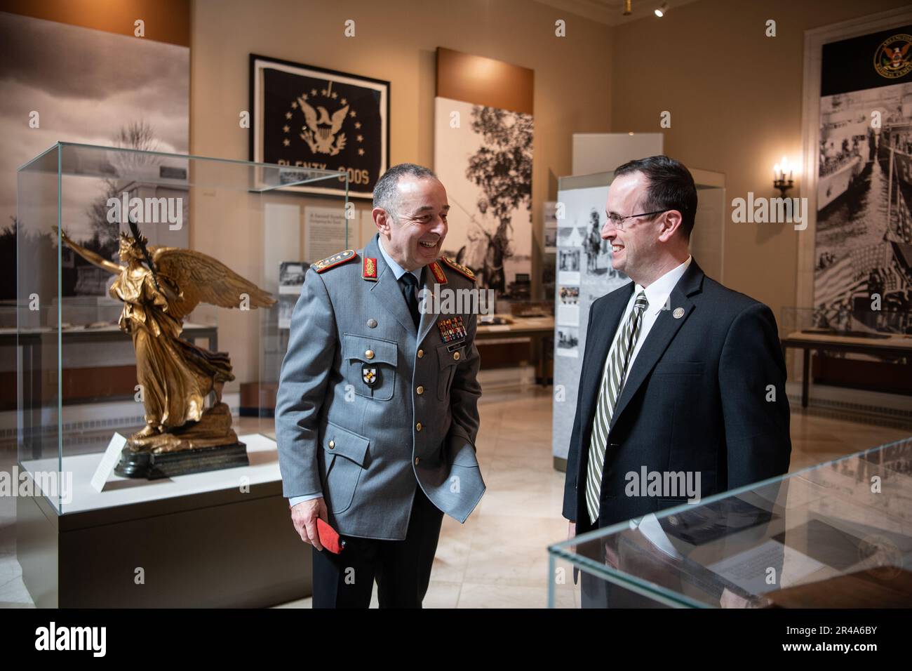 Tim Frank, historian, Arlington National Cemetery, gives a tour of the ...