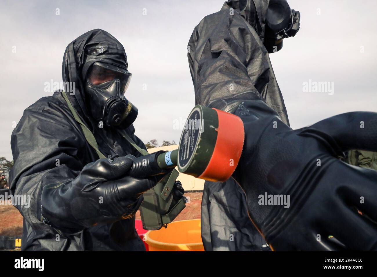 A U.S. Marine with Chemical Biological Incident Response Force ...