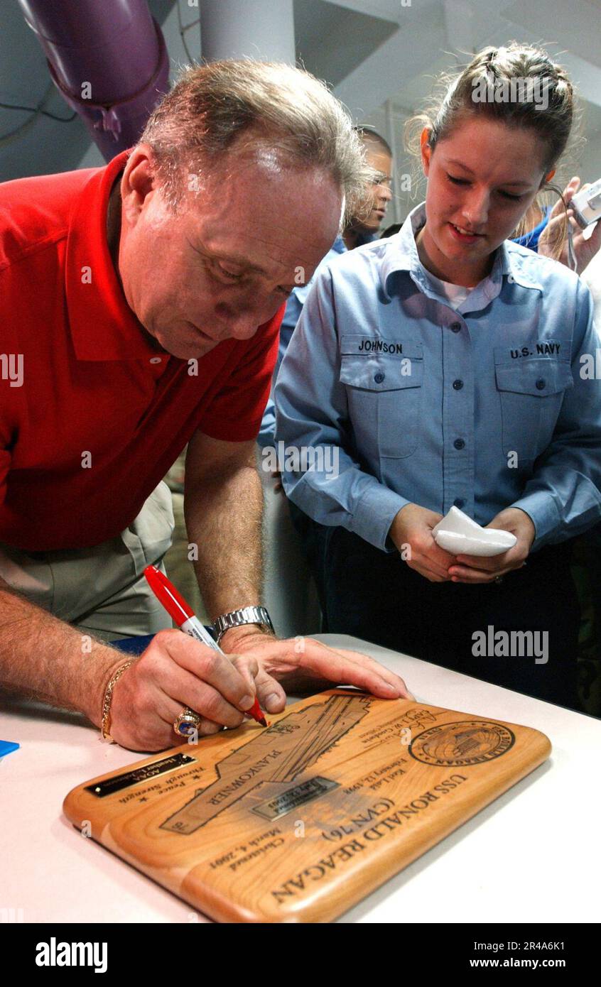 US Navy Michael Reagan, son of former President Ronald W. Reagan ...