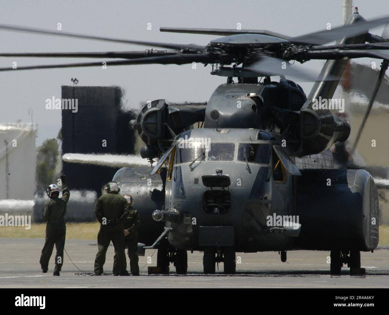 US Navy A MH-53E Sea Dragon helicopter assigned to Helicopter Combat ...