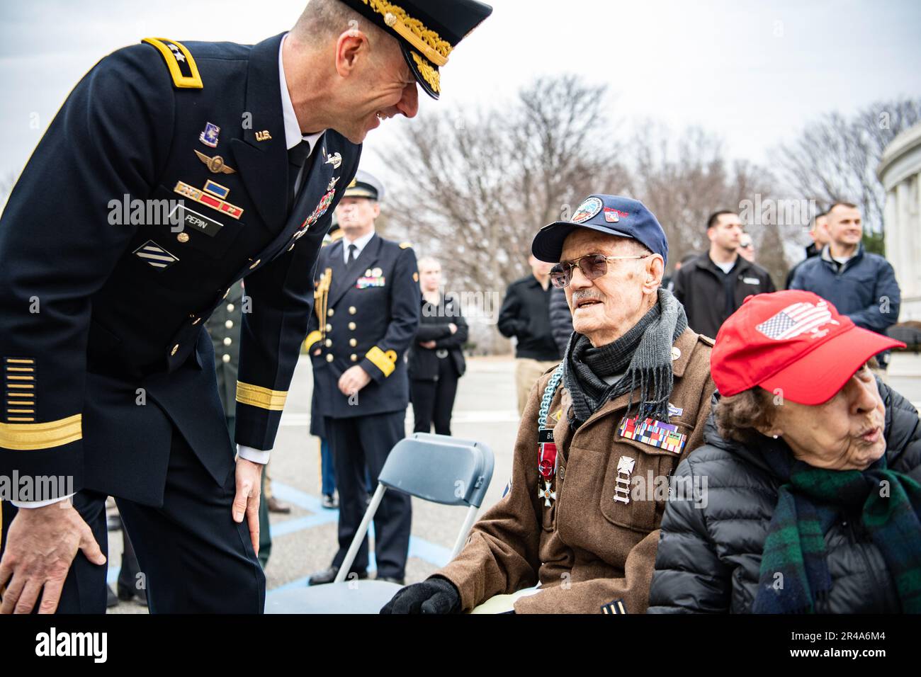 Maj. Gen. Allan M. Pepin (left), commanding general, Joint Task Force ...