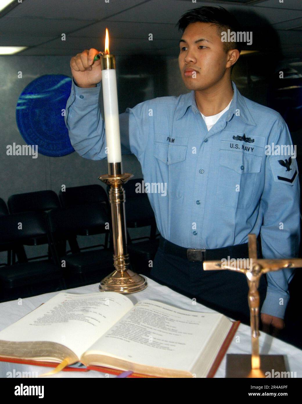 US Navy Religious Program Stock Photo - Alamy