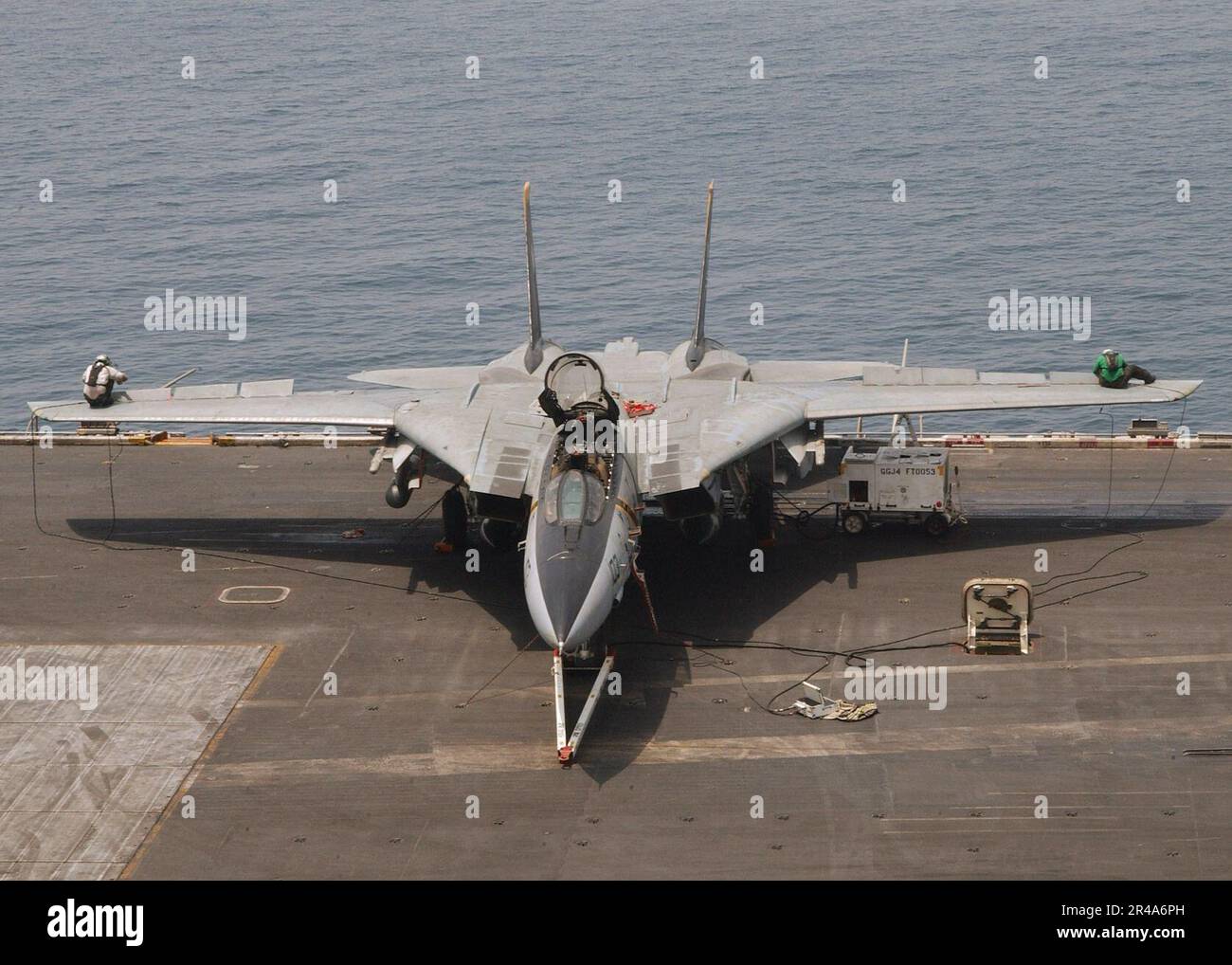 US Navy Sailors assigned to the ''Jolly Rogers'' of Fighter Squadron One Zero Three (VF-103 ...