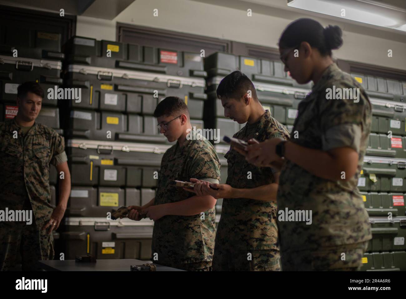 Indoor simulated marksmanship trainer hi-res stock photography and ...
