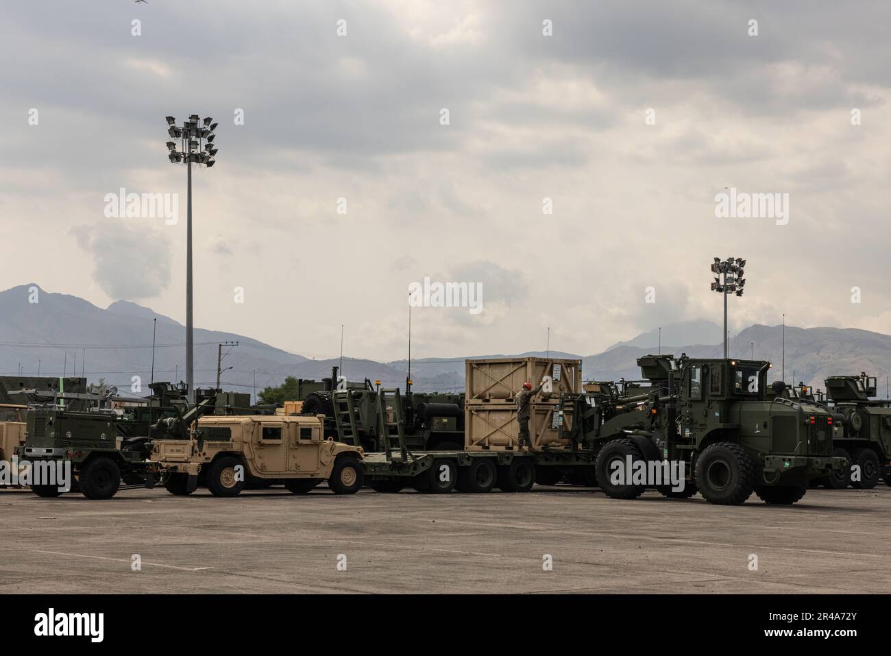 U.S. Marine Corps Lance Cpl. Gabriel Lewis, a motor transport operator ...