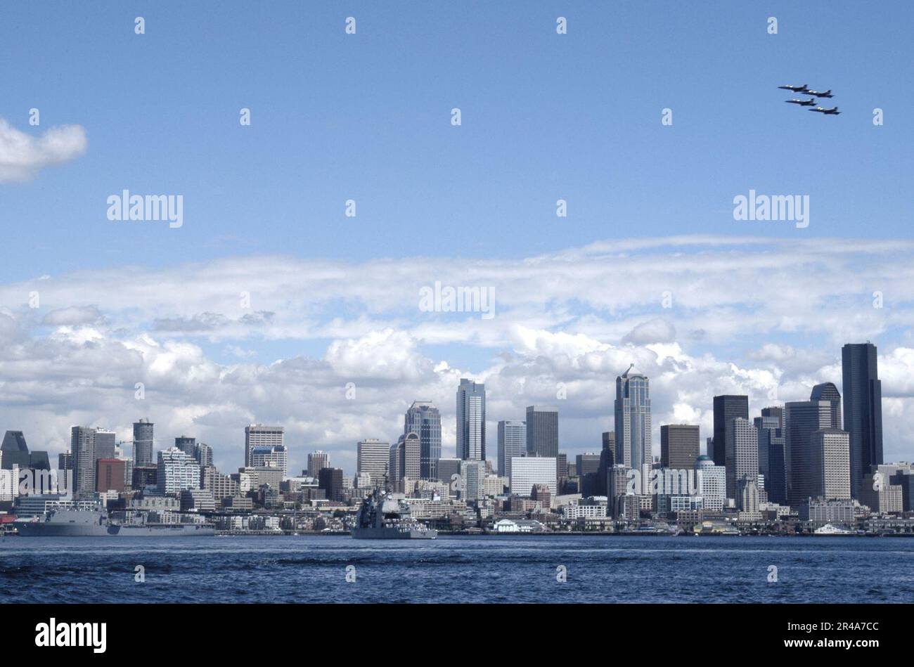 US Navy The U.S. Navy Blue Angels fly over Seattle during a parade of U ...