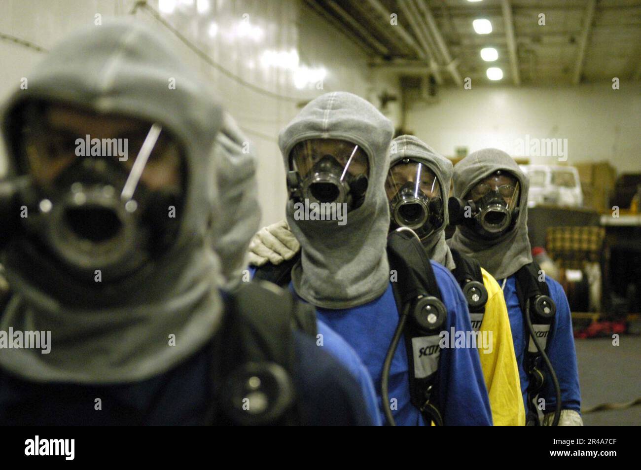 US Navy Personnel assigned to the Air Department, stand by for further ...