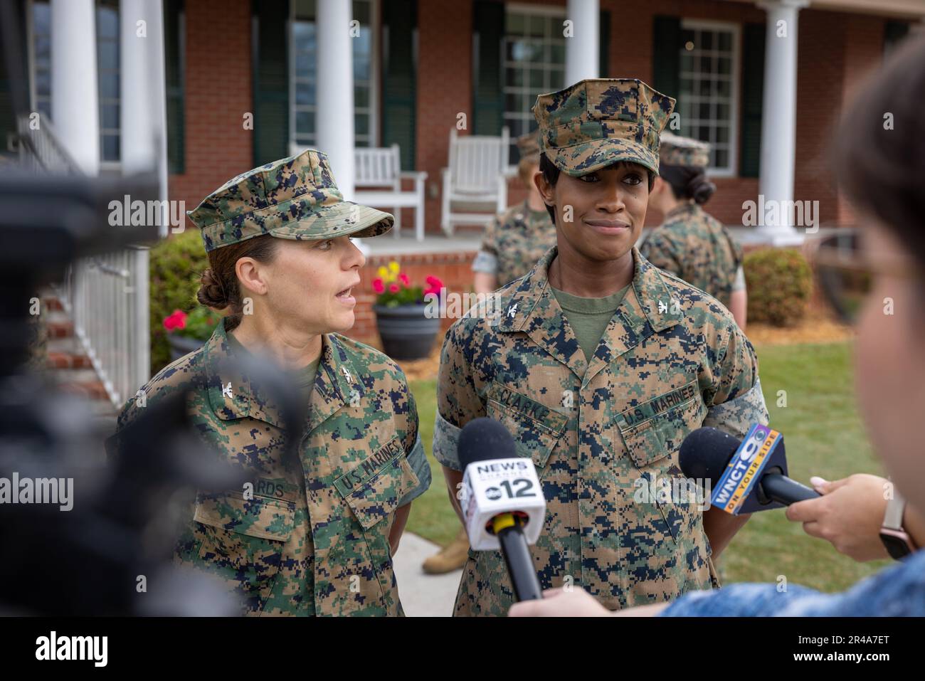 U.S. Marine Corps Col. Lauren Edwards, commanding officer of Combat Logistic Regiment 27, 2nd ...