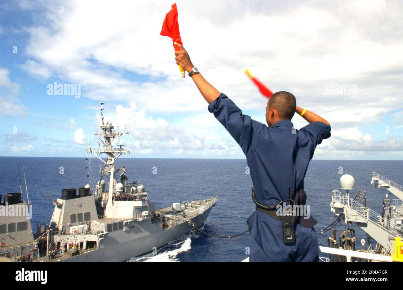 US Navy Signalman Stock Photo - Alamy