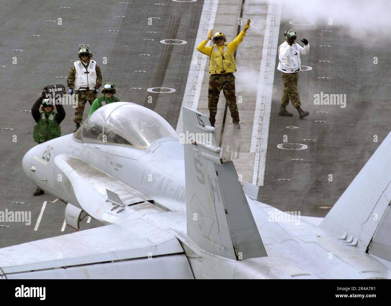 US Navy An F-18D Hornet assigned to Marine Strike Fighter Training ...