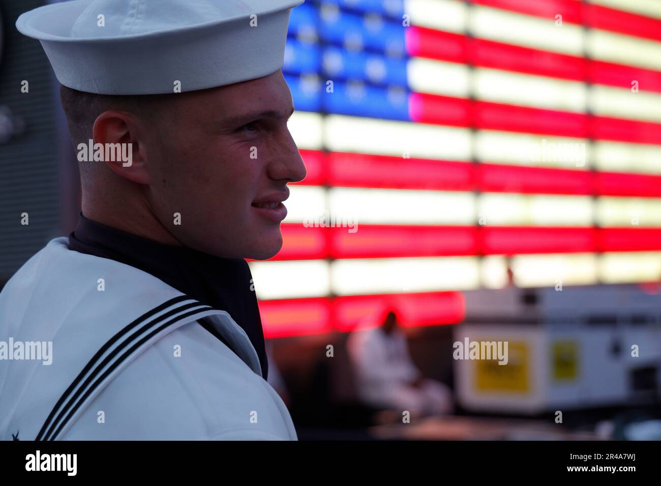 New York City, USA. 26th May, 2023. US Navy Ceremonial Guard prepare to ...