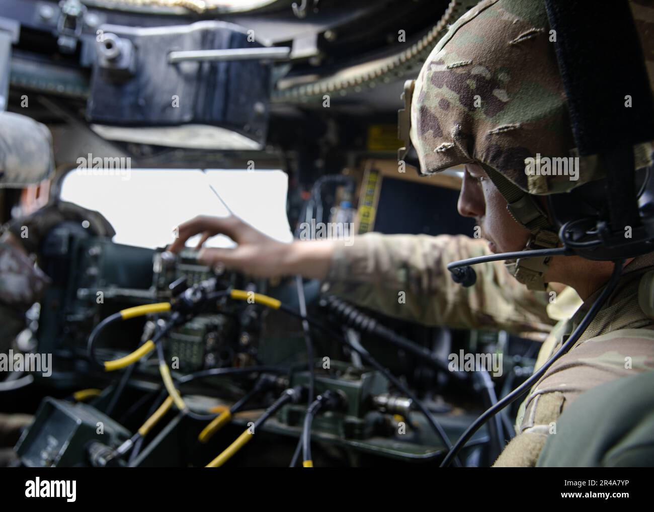 A Soldier with Company D, 1st Battalion, 179th Infantry Regiment, 45th ...