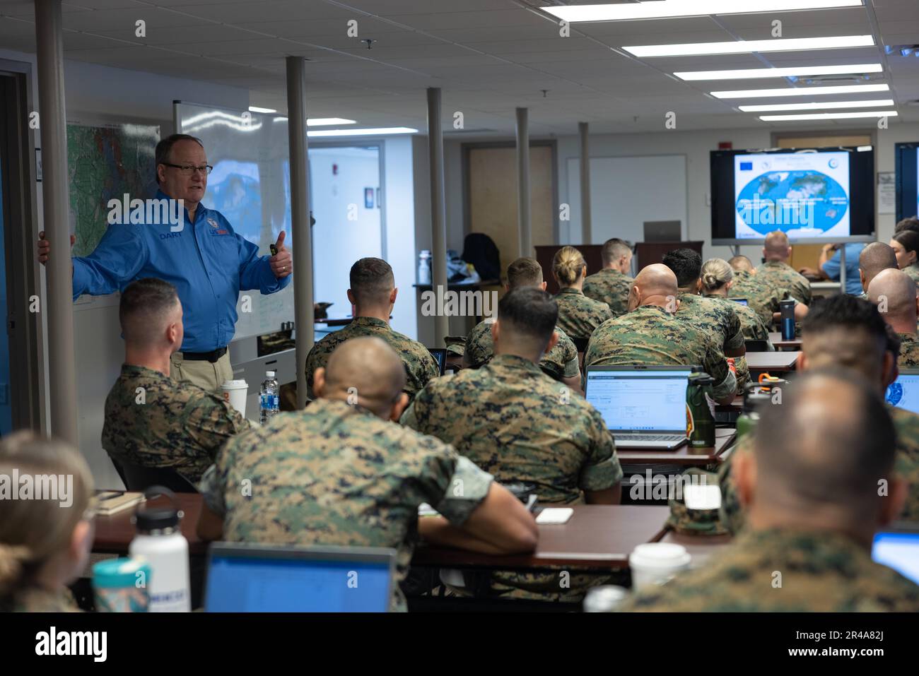 U.S. Marines with II Marine Expeditionary Force attend the Joint ...