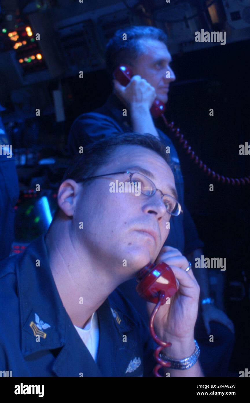 US Navy Operations Specialist 1st Class Stock Photo - Alamy