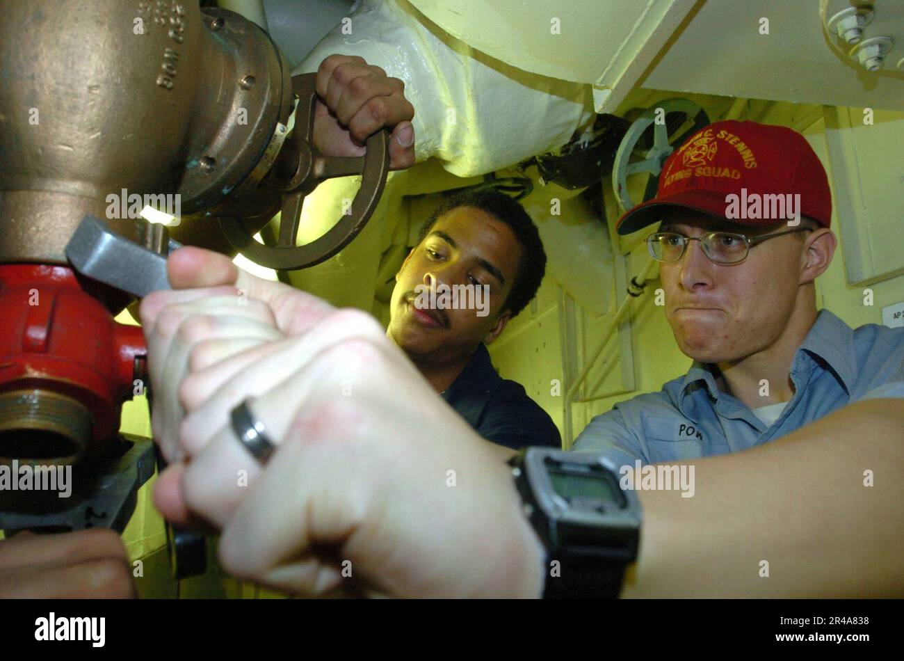 US Navy Damage Control Stock Photo - Alamy