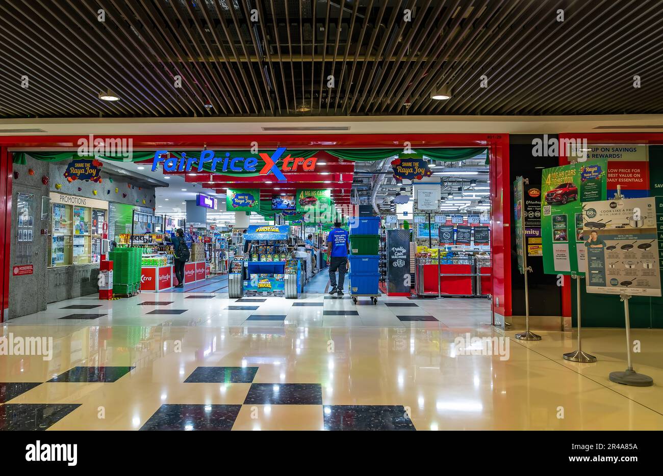 NTUC FairPrice Xtra at Kallang Wave Mall. It is a shopping mall which ...