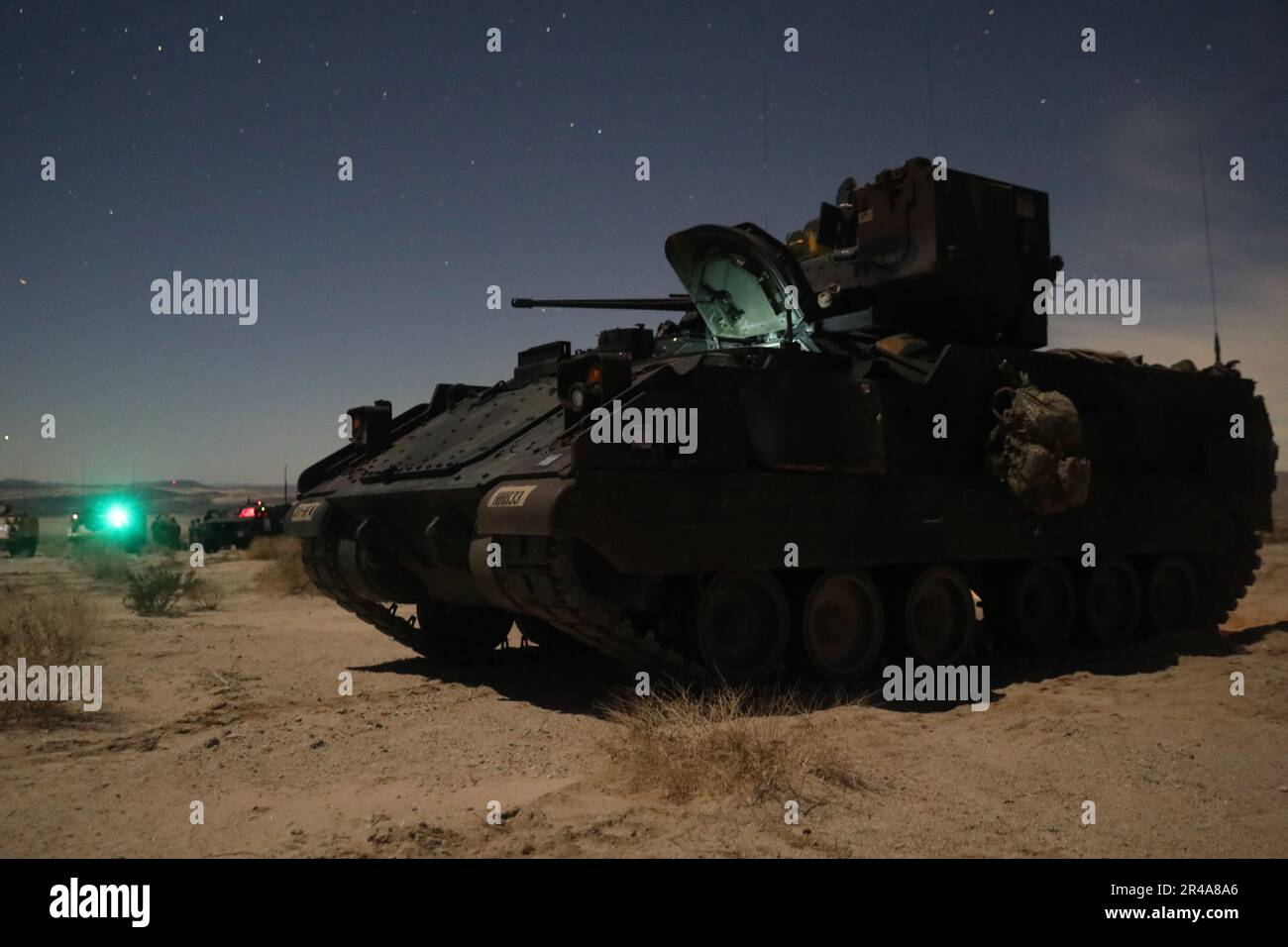A M2A4 Bradley Fighting Vehicle, assigned to the "Spartan Brigade," 2nd ...