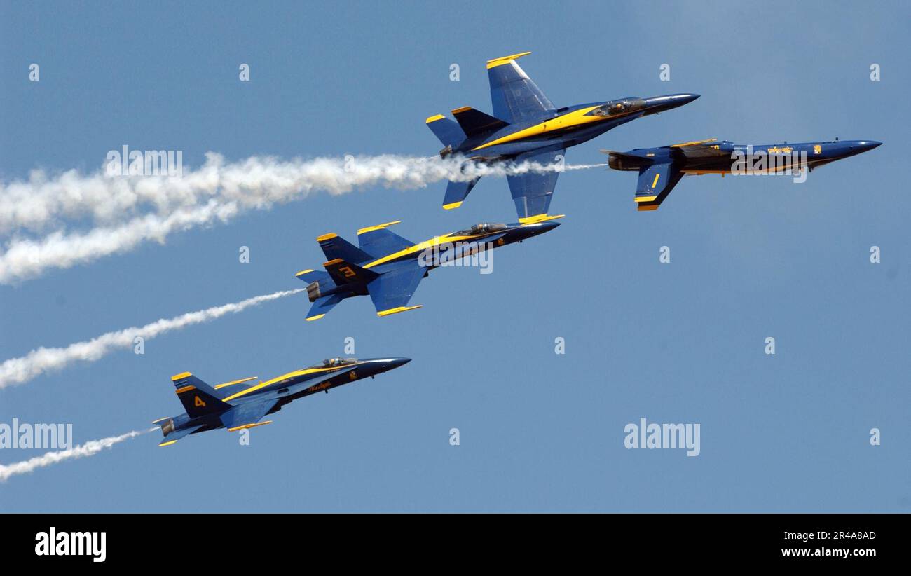 US Navy The U.S. Navy flight demonstration team, the Blue Angels, left ...