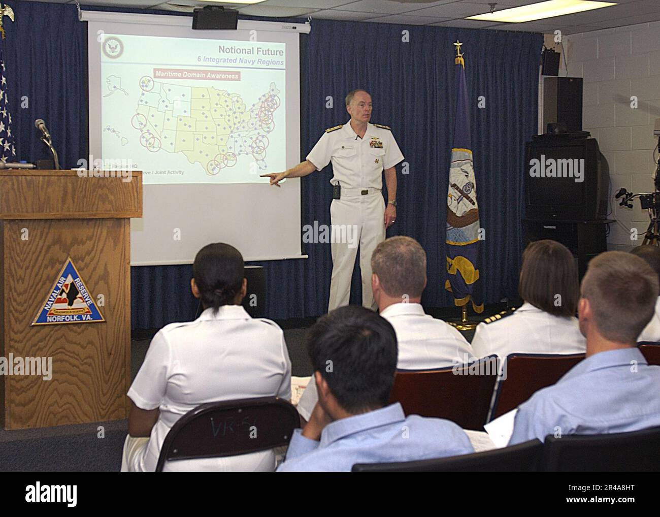 US Navy Commander, Naval Reserve Forces Command, Vice Adm. John Cotton ...