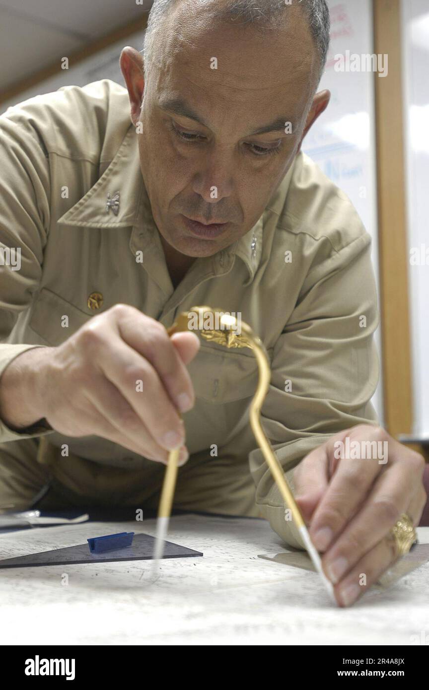 US Navy Commodore, Destroyer Squadron One Five (DESRON-15 Stock Photo ...