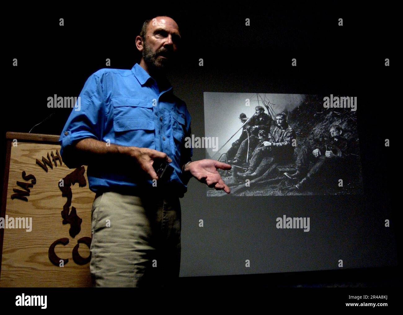 US Navy News Photographer Jerry Gay of Blaine, Wash., displays his 1975 ...