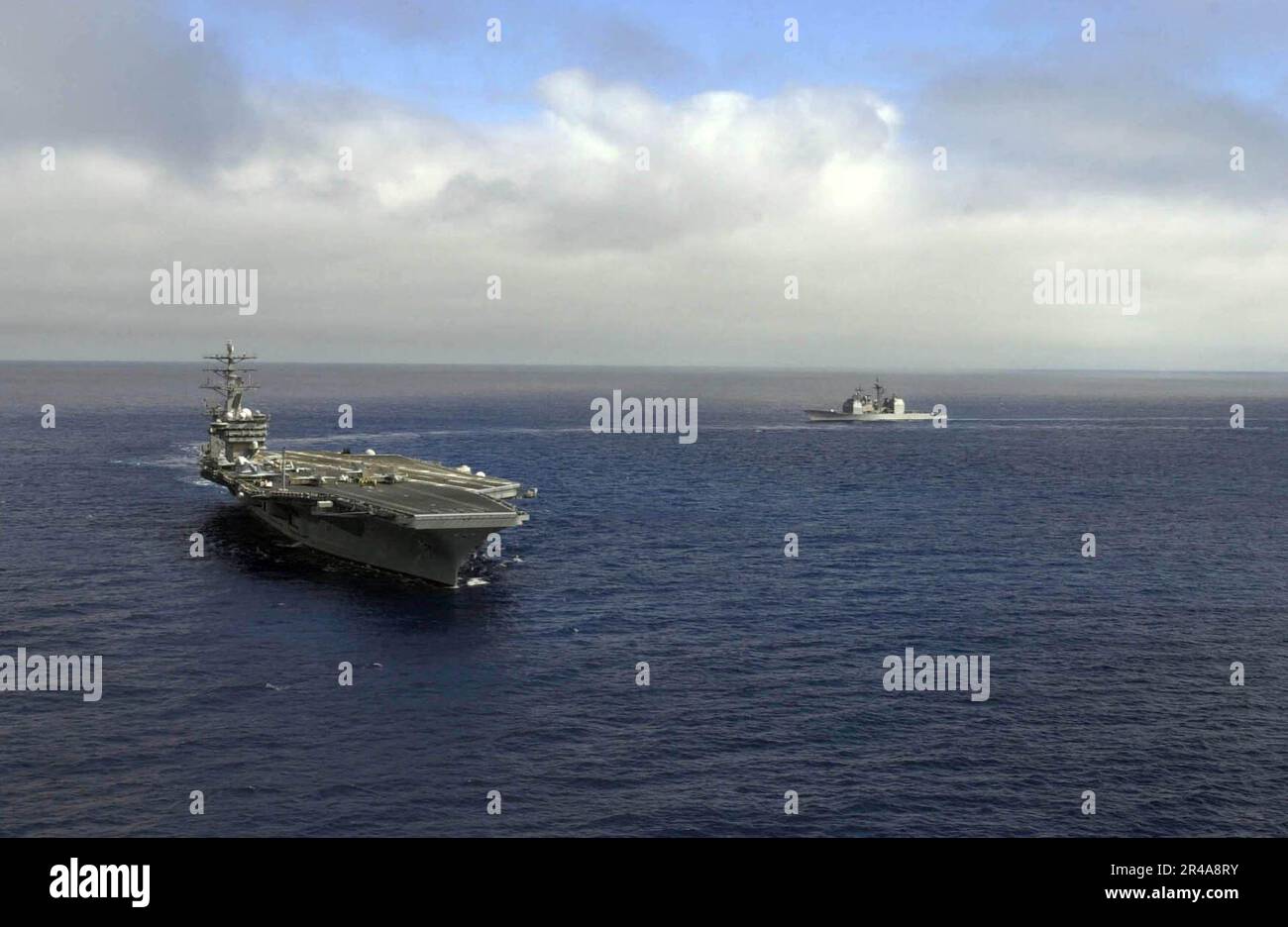 US Navy The nuclear powered aircraft carrier USS Nimitz (CVN 68) and ...