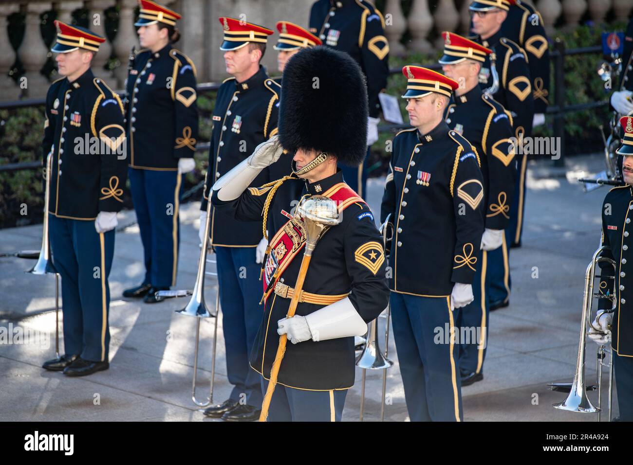 The U.S. Army Band, "Pershing's Own," participates in an Armed Forces ...