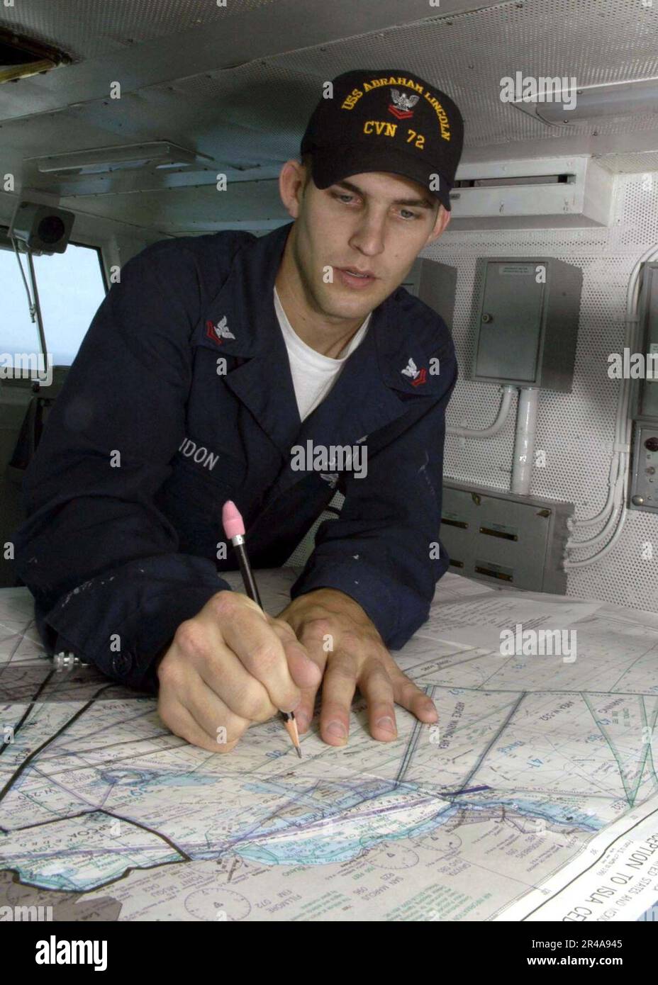 US Navy Quartermaster Second Class Lance Herndon from Brandon, Miss ...