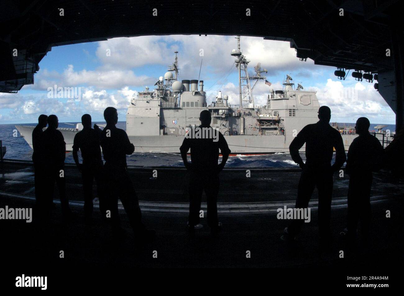 US Navy Sailors assigned to the aircraft carrier USS Kitty Hawk (CV 63 ...