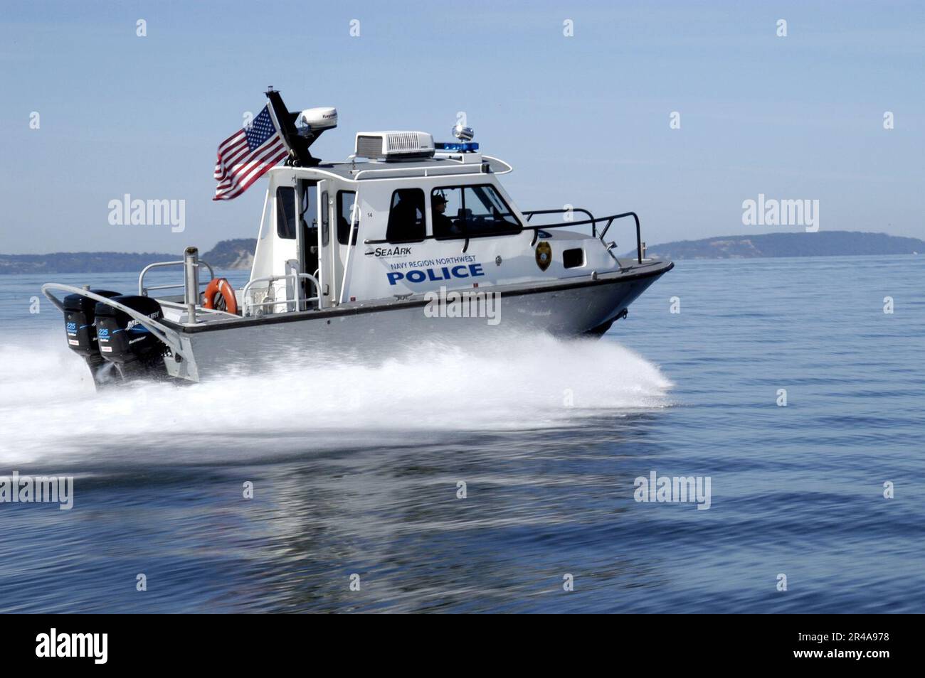 US Navy A Navy Region Northwest Police Multi-Mission patrol boat on ...