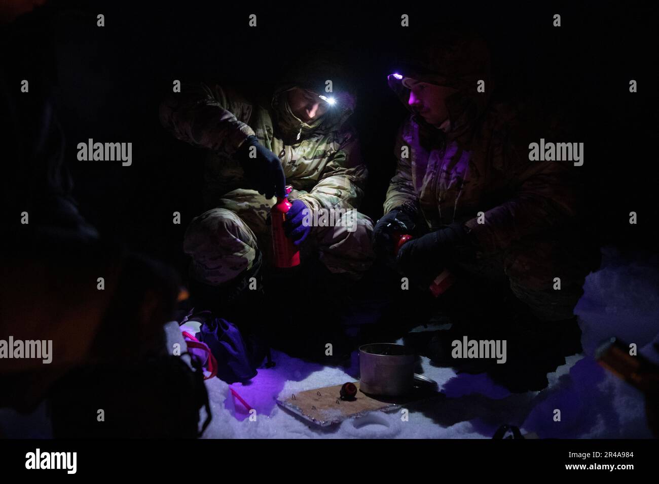 U.S. Air Force Airman 1st Class Christopher Leavitt, left, and Staff ...