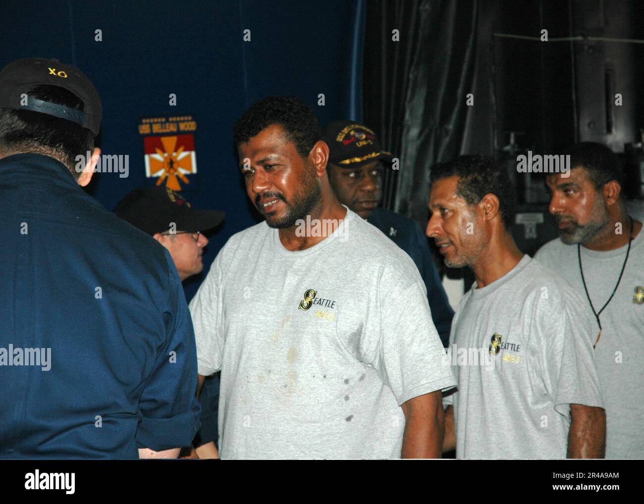 US Navy The amphibious assault ship USS Belleau Wood (LHA 3) provides ...