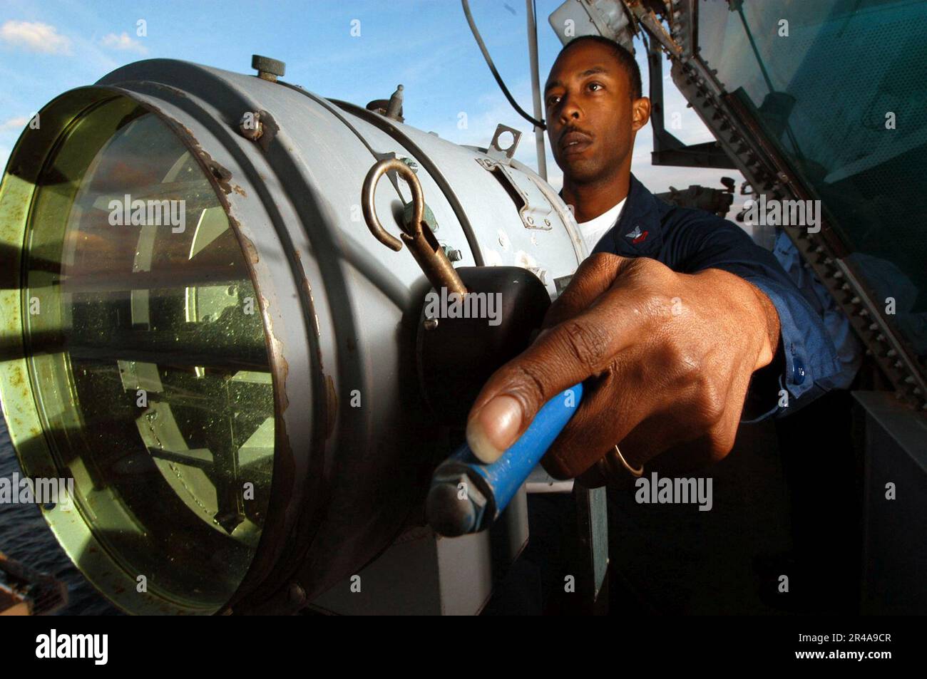 US Navy Signalman Stock Photo - Alamy
