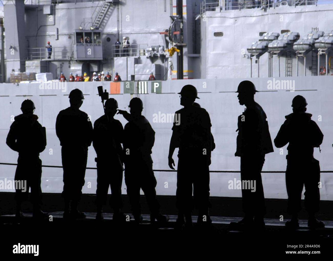 US Navy USS Abraham Lincoln (CVN 72) Weapons Department Sailors prepare ...