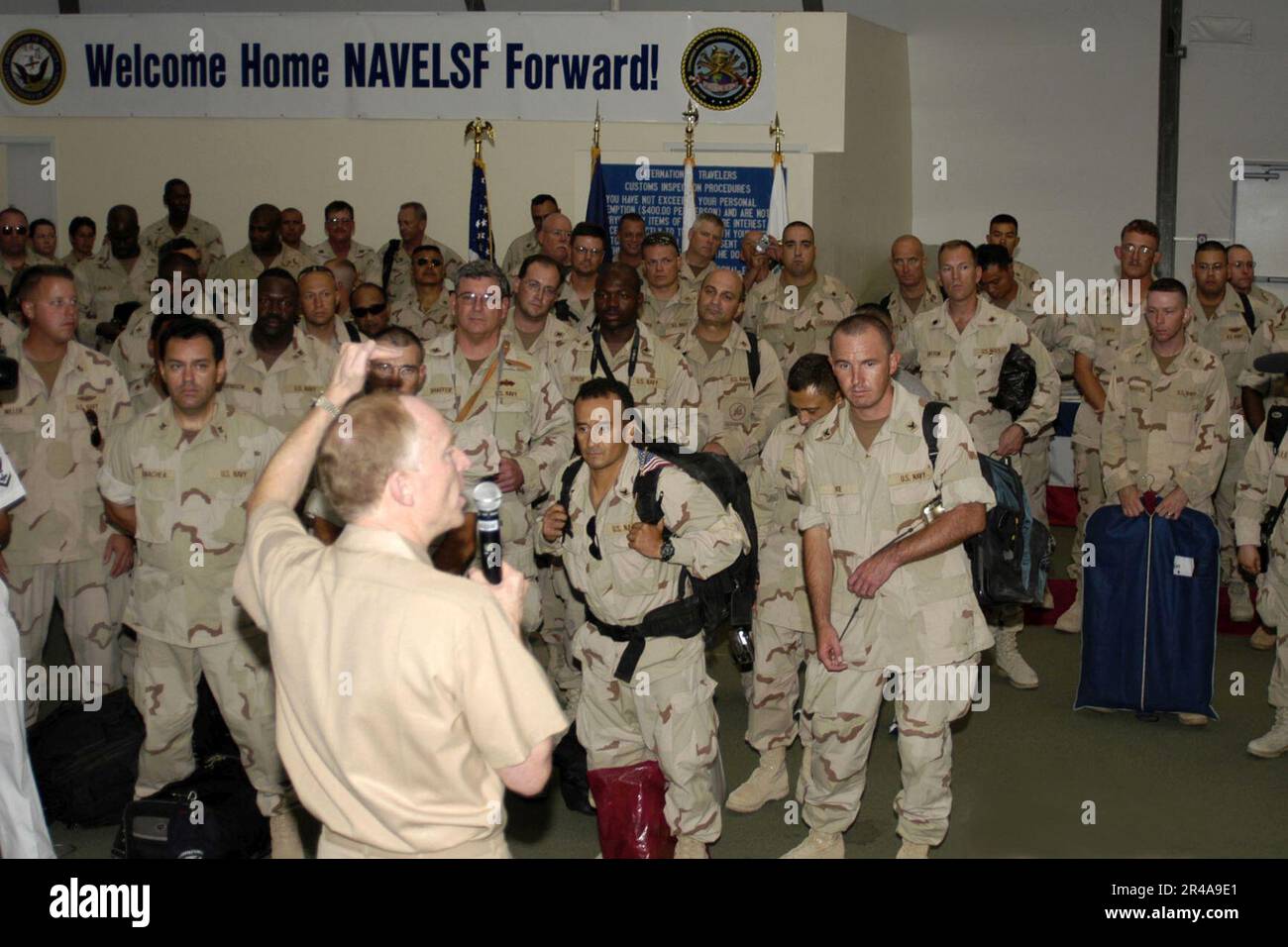 US Navy Commander, Naval Reserve Force, Vice Adm. John Cotton ...