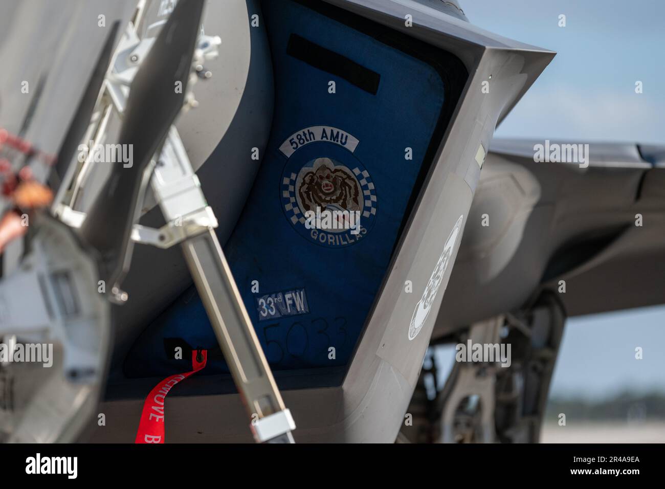 An F-35A Lightning II assigned to the 58th Fighter Squadron, Eglin Air ...