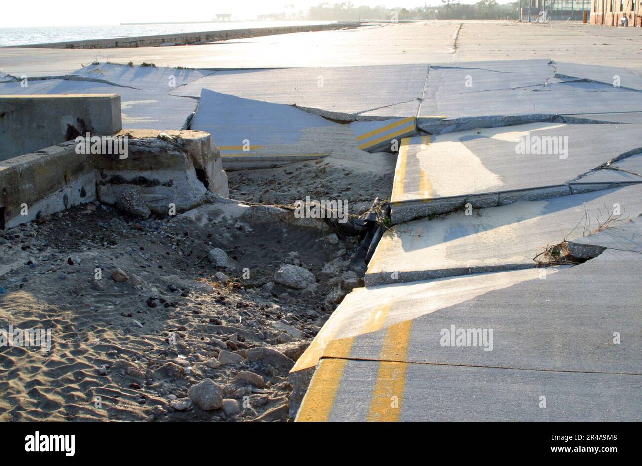 US Navy Hurricane Ivan damaged much of the infrastructure on board ...