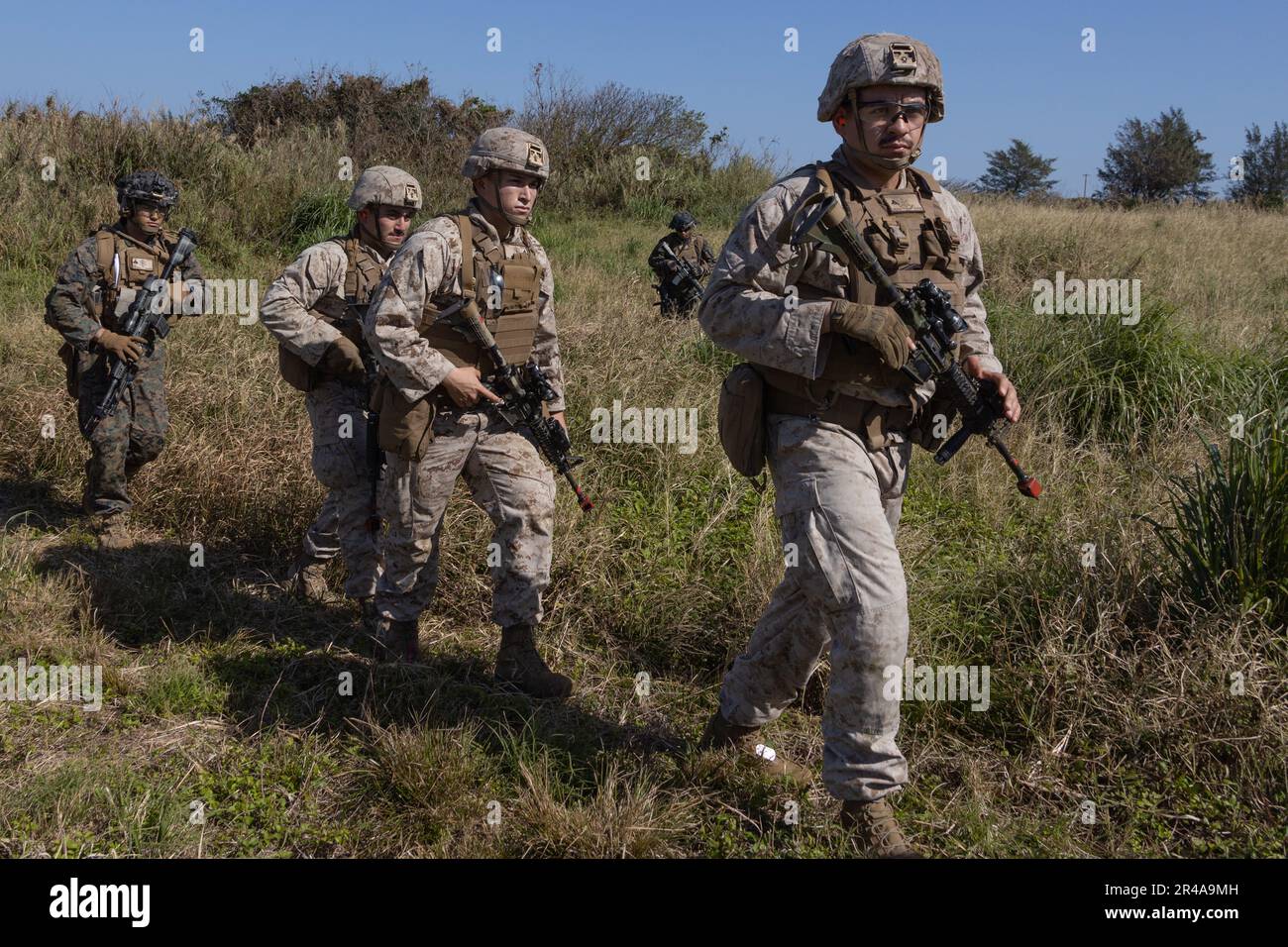 U.S. Marines with Battalion Landing Team 1/4, 31st Marine Expeditionary ...