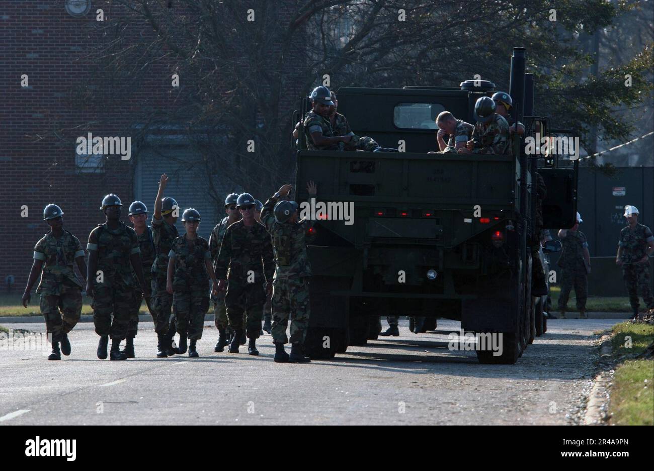 US Navy Seabees assigned to Naval Mobile Construction Battalion One ...