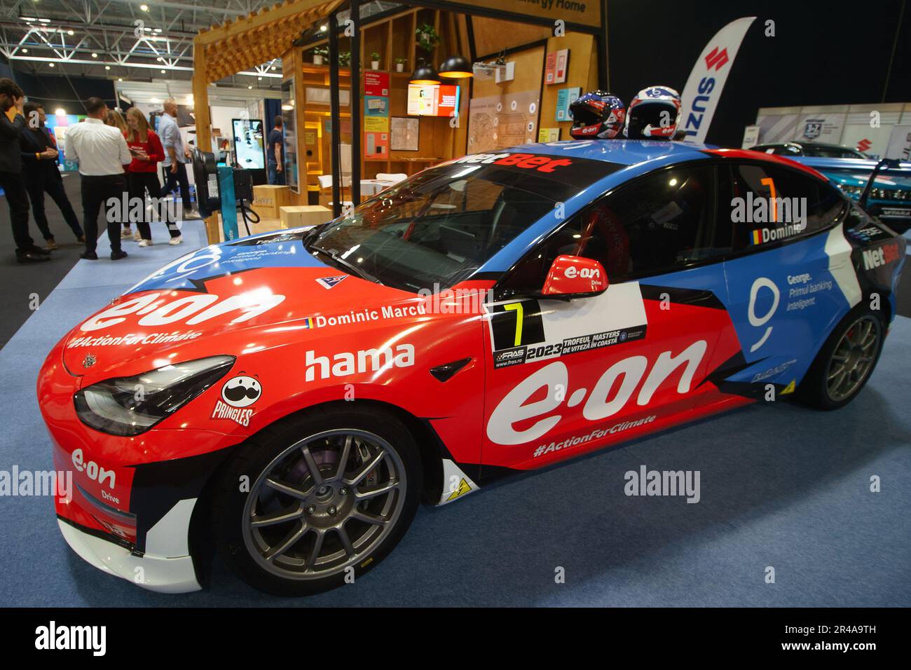 Bucharest, Romania. 26th May, 2023: Tesla Model 3 Performance electric ...
