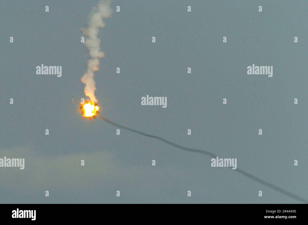 US Navy An AIM-9M Sidewinder air-to-air missile, launched from an F-A ...